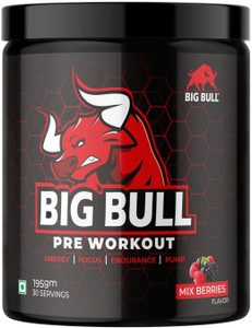 Big Bull Pre-Workout Supplement Powerful Drink for Men & Women (30 ...