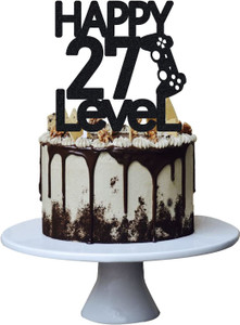 Festiko Festiko Level 27th Birthday Cake Topper for Men 27 Cake Topper ...
