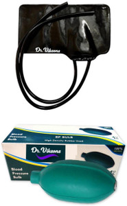 Dr. Viksons BP Cuff Rubber Double Tube silicon tube WITH BP BULB ...
