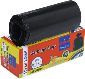 SUVIDHA Super Saver Garbage Bags Medium 19 X 21 Inches Waste(Pack of 4 ...