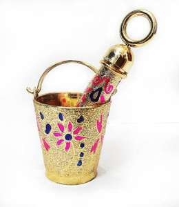 Bal samrat Laddu Gopal Ji Pichkari & Bucket for Holi festival Ladoo ...