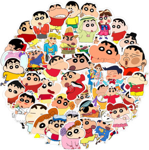 CLICKEDIN 7.62 cm Pack of Shinchan Cartoon Stickers for Wall, Phone ...