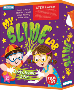 SARASI My Slime Lab For Kids, Sticky, Gooey & Fun, Everything You Need ...