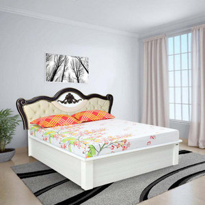 Nilkamal Rolex Upholstered Tufted Headboard Engineered Wood King ...