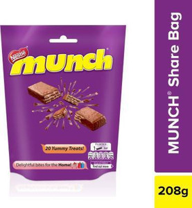 NESTLE MUNCH 20 YUMMY TREATS 208 GM BARS Bars Price in India - Buy ...