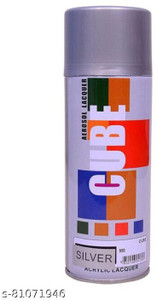 CUBE Silver Spray Paint 450 ml Price in India - Buy CUBE Silver Spray ...