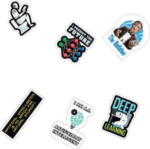 Maachis 7.62 cm AI Stickers for Laptop Mobile Pack of 6 Artificial ...