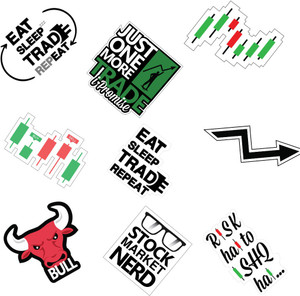 Maachis 7.62 cm Stock Market Trading Stickers for Laptop Mobile Pack of ...