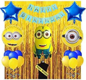 decokart Minion theme combo with sash -pack of 60 Price in India - Buy ...