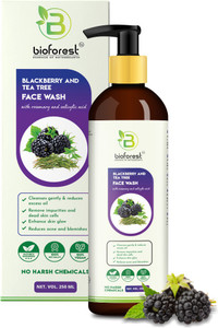 bioforest Blackberry and tea tree Facewash for healthy skin (250ml ...