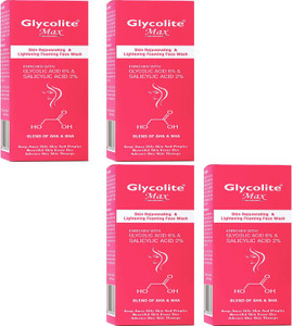 Glycolite Max Skin fairness Facewash 4x60 ml Face Wash - Price in India ...