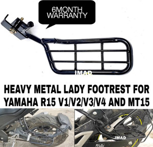 imad NEW HEAVY MS METAL FOOTREST FOR YAMAHA MT15 Foot Rest Price in ...