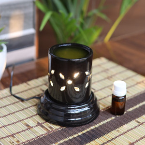 Jimkia Diffuser Set Ceramic Electric Diffuser Pillar Shape Oil Burner ...