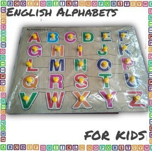 FUN CLASSIC TOYS WOODEN PUZZZLE ABCD Educational Board Games Board Game ...