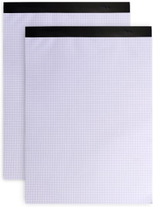 twinster Grid Paper Pad, 8.5 x 12 Inch, 50 Pages Quad Ruled Engineering ...
