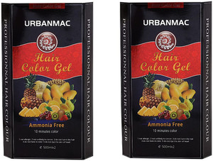 URBANMAC FRUIT VINEGAR HAIR GEL COLOR 2 SET , BLACK - Price in India ...