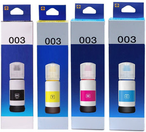 REALCART 003 Multicolor Ink Bottle Compatible Printer L3100, L3101 ...