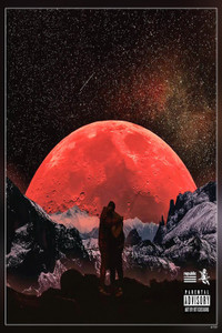 Kanye West & Kid Cudi Kids See Ghosts Cover Album Matte Finish Poster ...