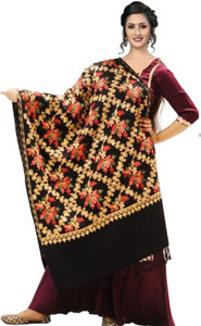 RADHE PRODUCTS Wool Embroidered Women Shawl - Buy RADHE PRODUCTS Wool ...
