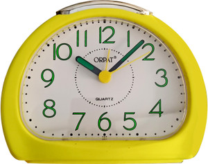 ORPAT Analog Yellow Table Alarm Clock Price in India - Buy ORPAT Analog ...