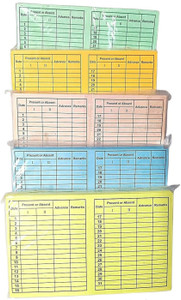 Flipkart.com | JSMSH Paper Attendance Card for Daily Payroll Wages ...