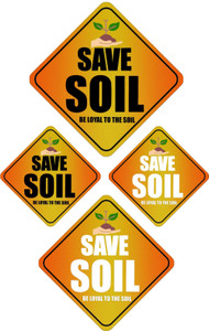 SVNTRE 4 cm SAVE SOIL STICKER SAVE NATURE SAVE ANIMAL SAVE WILDLIFE ...