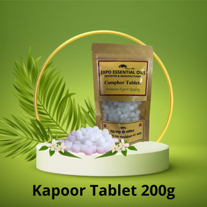 Expo Organics 100% Pure Camphor Tablets, Kapoor Tablets | Kapoor Pack ...
