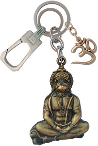 SHOKY LOOKS Double Sided Metal Hanuman ji With Om Locking Lock Antique ...