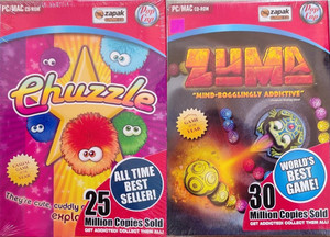 ZUMA GAME CD & CHUZZLE GAME CD BESTSELLER GAMES FOR ALL AGES PC CD ...
