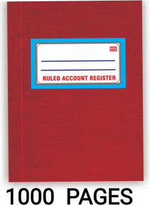 R K SALES R K Ruled Register R K Ruled Register,1000 PAGES, Full Canvas ...