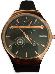 vespine Vespine Rodd Unique Analoge Watch Golden Dial With Black Strap ...