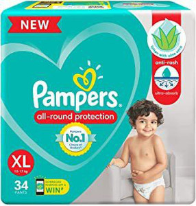 Pampers Active Baby Taped Diapers, Medium size diapers - S - Buy 62 ...