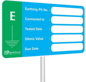 POWERMAC TECHNOLOGY EARTHING DISPLAY BOARD Emergency Sign Price in ...
