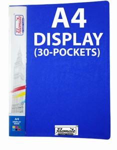Flipkart.com | FileMate A4 size Clear Book File(30 pockets) transparent ...