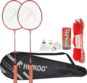 Hipkoo Sports Great Badminton Combo Set with 2 Rackets, 3 Feather ...