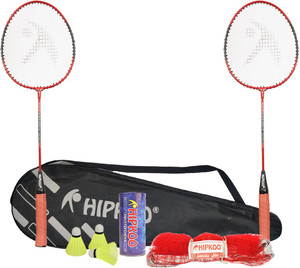 Hipkoo Sports Badminton Combo Set (2 Rackets, Net and Pack of 3 ...