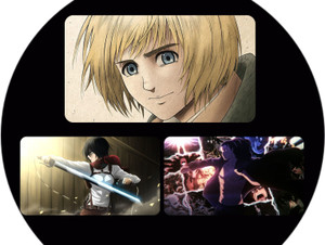 Attack on Titan Anime Poster, Eren Yeager, Mikasa and Armin Anime ...