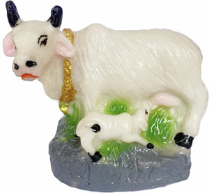 krishnagallery1 Kamdhenu Cow Marble statue Murti Good Shine Finish ...