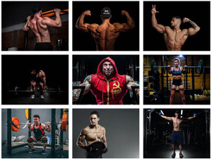 PRINTHUBS 60.96 cm Bodybuilders Motivational Poster For Gym Room Wall ...