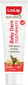 LuvLap Naturals Baby Dent 100% Natural Toothpaste for Kids, SLS ...