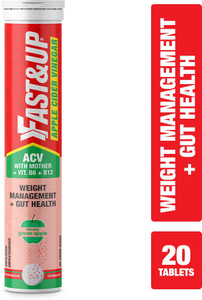 FAST&UP Apple Cider Vinegar 20 Effervescent Tablets, ACV With Mother ...
