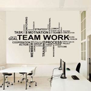 Newway Decaals Team Work Sticker For Office Room Price in India - Buy ...
