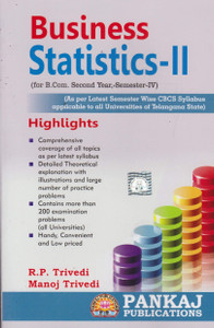 Business Statistics - II (For B.com. 2nd Year, Semester IV): Buy ...