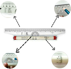 Flipkart.com | Book birds Roller scale (30 cm ) Engineering drawing Ruler