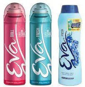 EVA Perfume doll and fresh + Fresh powder 100g Body Spray - For Men ...