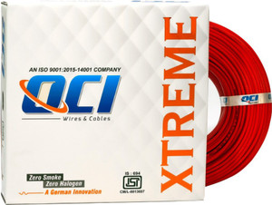 OCI CABLE INDIA X-TREME (ZHFR) PVC 6 sq/mm Red 90 m Wire Price in India ...