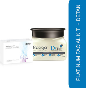 RAAGA PROFESSIONAL De-Tan Tan removal Cream Kojic & Milk | 500g ...