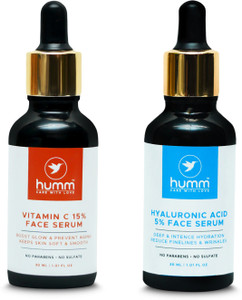 Humm - care with love Vitamin C 15 % Face Serum 30ML Hyaluronic Acid ...