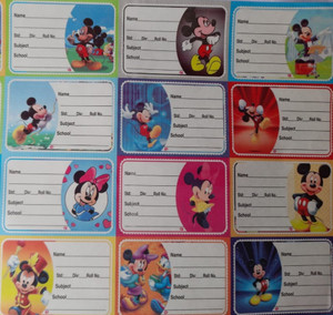 Super Easy 7.1 cm Mixed Design Name Slip Note Book Cartoon Stickers ...
