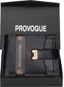 PROVOGUE Men Casual Black Genuine Leather Wallet Black110 - Price in ...